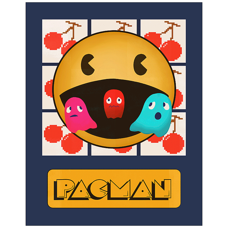 QUADRO DE METAL M 20X26 - PACMAN | EXPLOSÃO CRIATIVA - EXPLOSÃO CRIATIVA