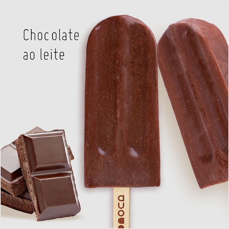 Picolé de Chocolate ao Leite - DaOca Sorvetes Artesanais