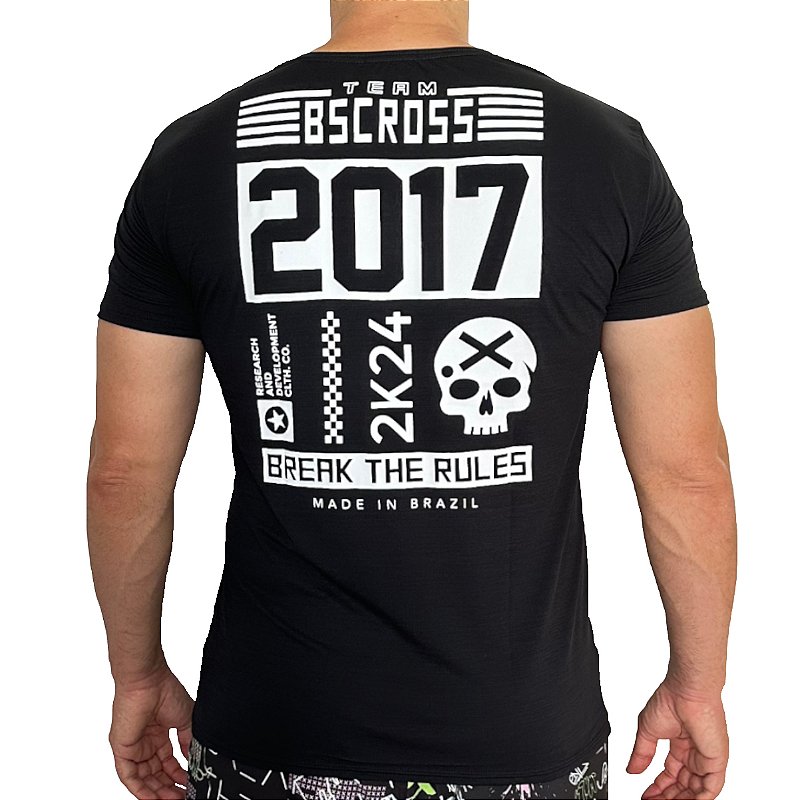 Camiseta Bs Cross Para Crossfit - Game - Neroazzurro