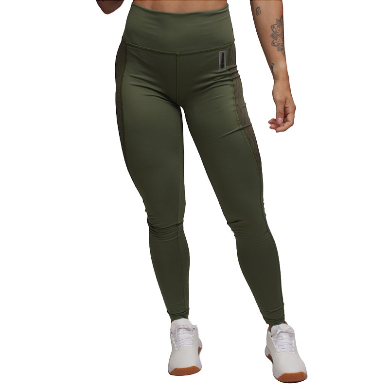 Legging Bs Cross Compress Para Crossfit - Texture - Neroazzurro