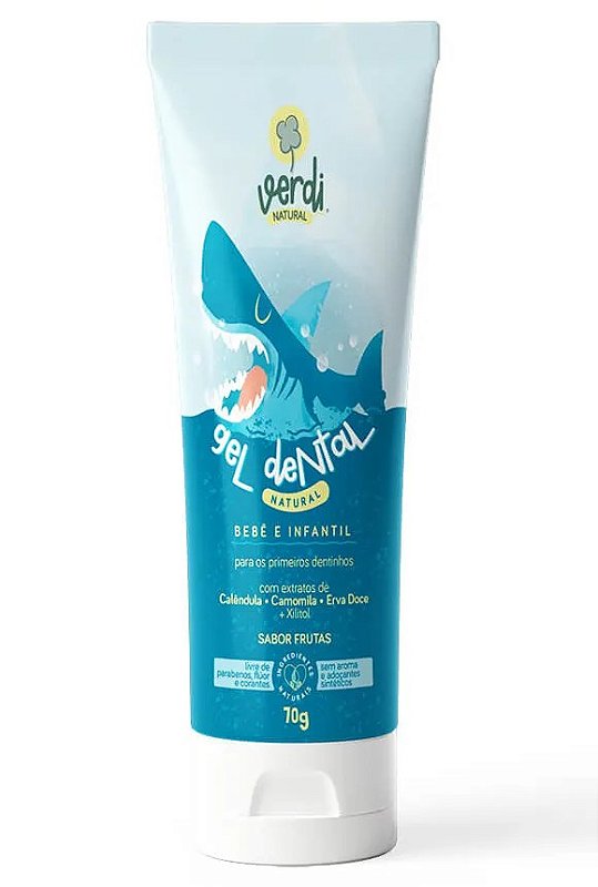 Verdi Natural Gel Dental Bebê e Infantil Sabor Frutas Sem Flúor ...