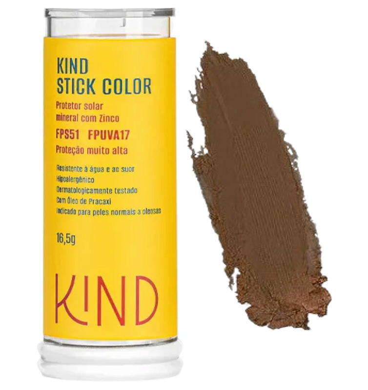 Kind Stick Color Protetor Solar Mineral com Zinco FPS 51 - Cor K120 ...