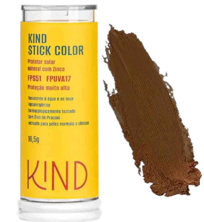 Kind Stick Color Protetor Solar Mineral com Zinco FPS 51 - Cor K140 ...
