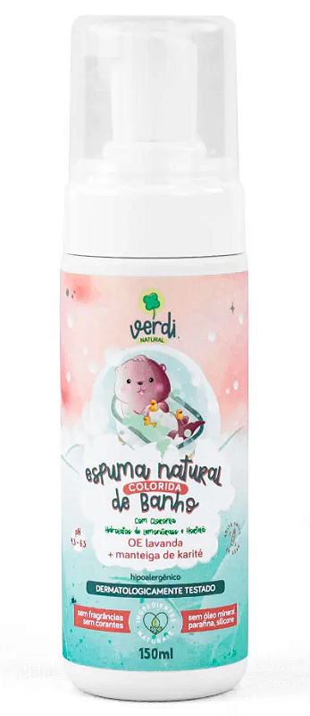 Verdi Natural Espuma Colorida de Banho Hipoalergênica - Beleza do Campo ...