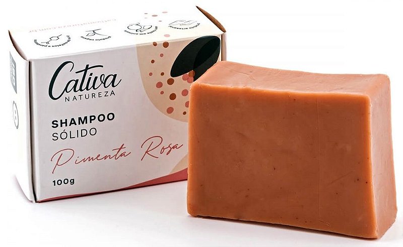 Cativa Natureza Shampoo Sólido de Pimenta Rosa - Beleza do Campo ...