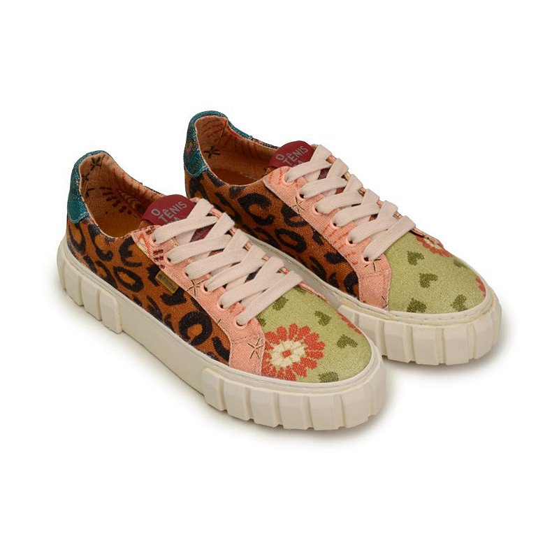 Tênis Farm Avenida Tratorado Feminino Patch Mix - Dom Store Multimarcas ...