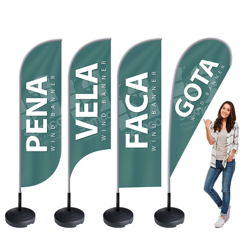 🍃Wind Banner | WindBanner Personalizado | Banners Wind - Adesivos | Banners | Backdrops ...
