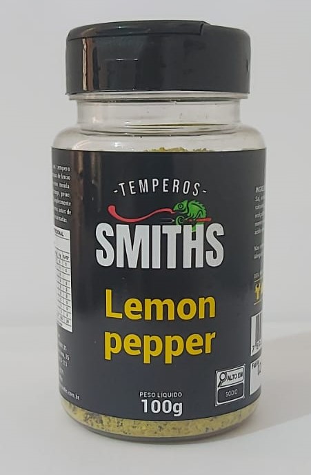 Tempero Lemon Pepper 100g - Temperos Smith´s