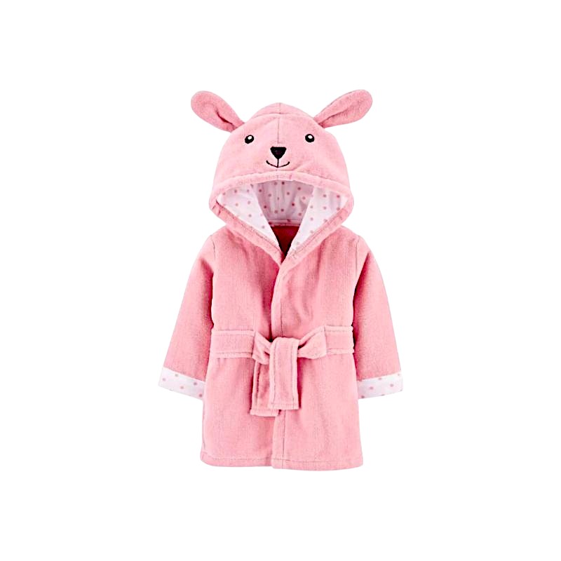 ROUPÃO COM CAPUZ ROSA - Natural Baby Importados