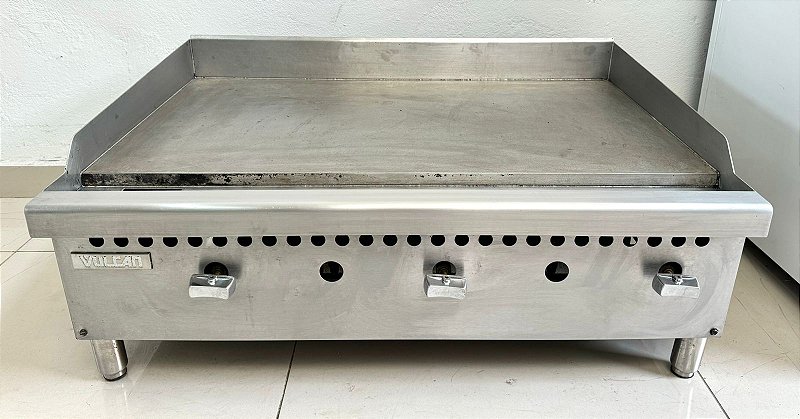 Chapa Bifeteira a Gás GLP 90cm Vulcan [Seminova] - Ilha das Cozinhas - Comércio de equipamentos ...