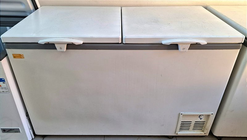 Freezer Horizontal Tampa Cega Dupla Ação 550 L 220V Branco RF104 ...