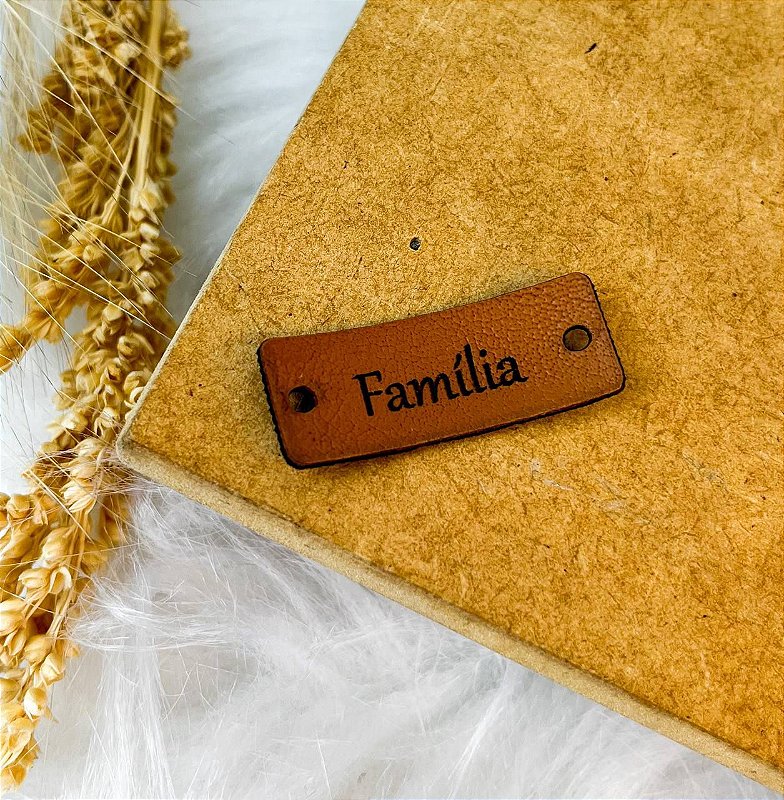 Tag Sintético Retangular 4x1,5m - Família - Déa Fios de Crochê