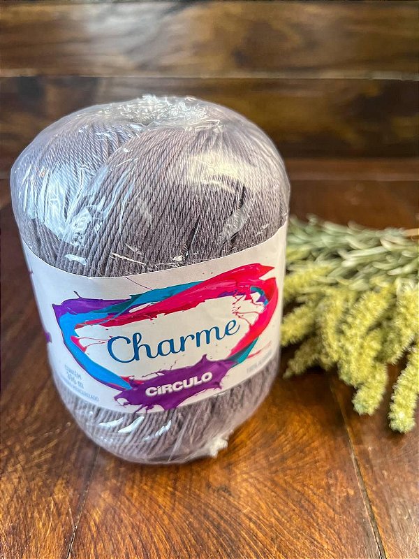 Fio CHARME - 8336 (Chumbo) - Déa Fios de Crochê