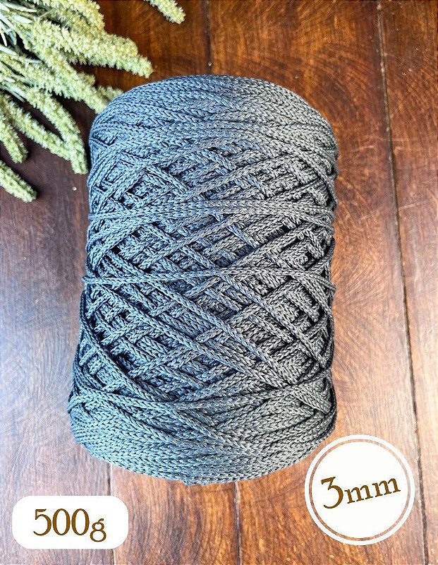 Fio Néctar 3mm - 500g-300m - Poliéster - Chumbo - Déa Fios de Crochê