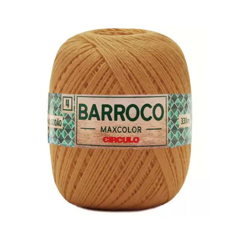 Fio Barroco Maxcolor 4 Círculo - Ambar 7207 - Déa Fios de Crochê
