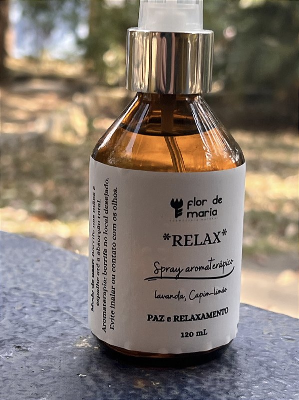 Spray Aromaterápico Relax - Flor de Maria Cosmeteria Natural
