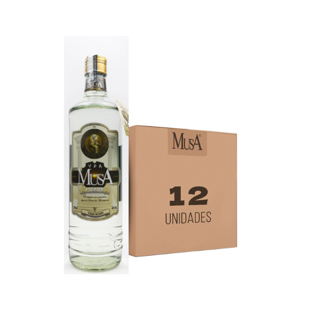 Caixa Vodka MusA Premium 700ml 12 Un - Loja | MusA Cervejaria e Destilaria