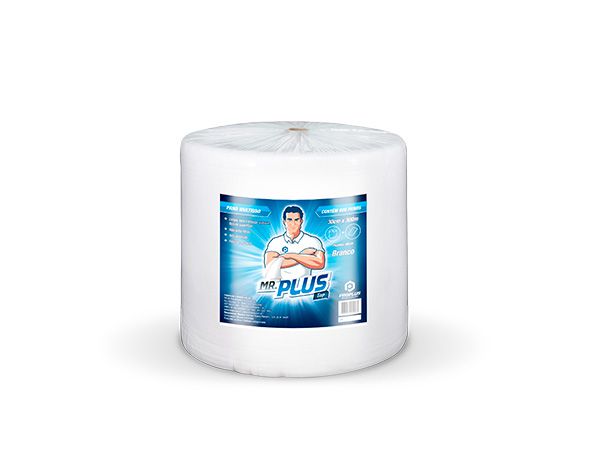 PANO MULTIUSO ROLO 300MTS X 30CM 40G (MR PLUS TOP) BRANCO - ATRIUM EMBALAGENS