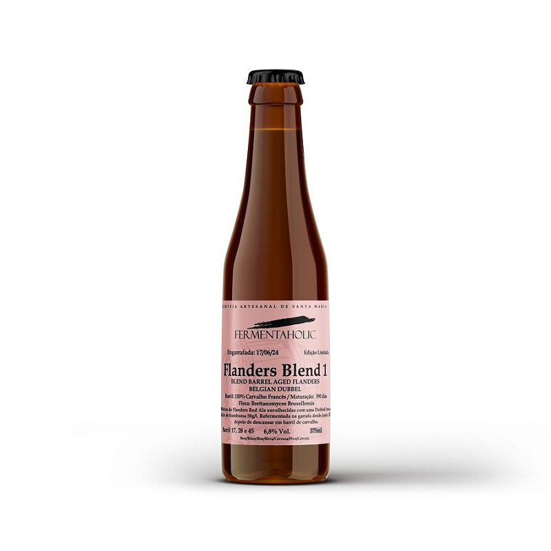Cerveja Fermentaholic Flanders Blend 1 Wild Ale Barrel Aged 375ml | De ...