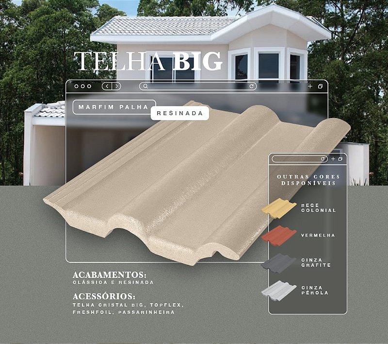 Concreto BIG Tégula - TELHAFORTE - Tudo em Telhas e Caixas d'água