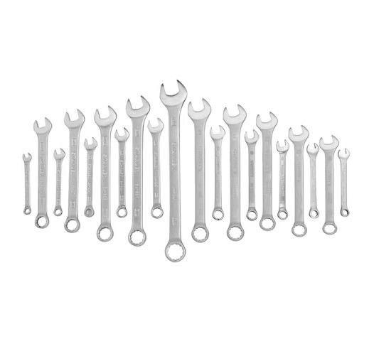 Jogo de Chaves Combinadas Milímetros e Polegadas com 20 Peças - 85 ...