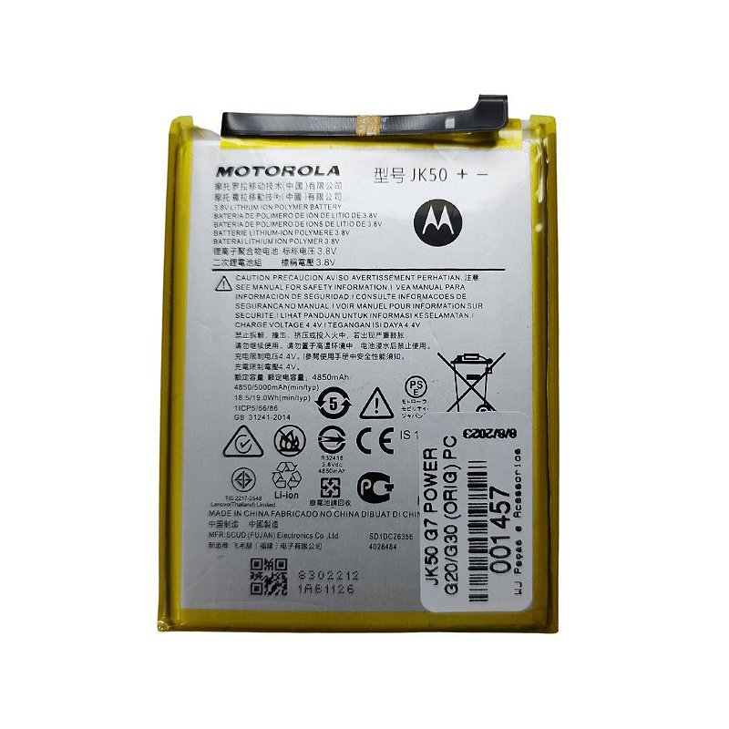 Bateria Motorola JK50 - G7 Power / G8 Power Lite / G9 Play / G10 / G20 ...