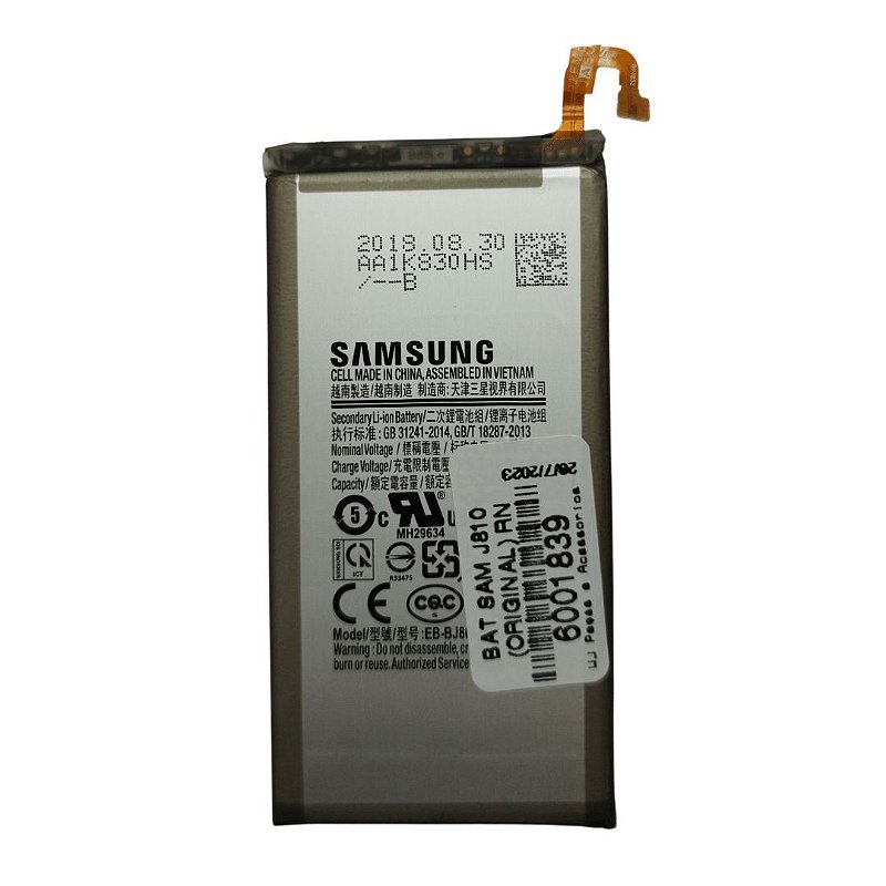 Bateria Samsung J810 EBBJ805ABE 3000 - Original - W&J peças e acessórios