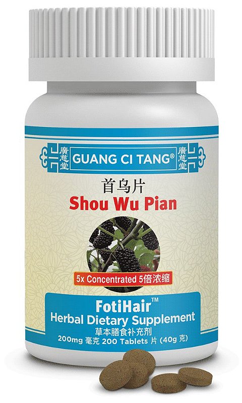 Shou Wu Pian (Foti) 200 tabletes 200mg - Guang Ci Tang - Nutriquantic ...
