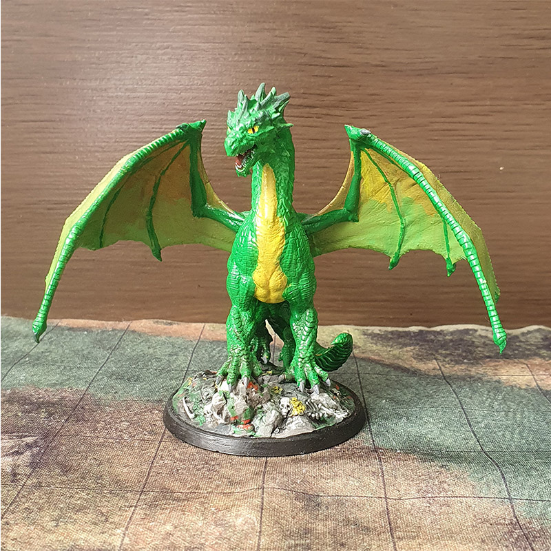 Miniatura Dragão Verde DND - https://torrearcana.lojaintegrada.com.br/
