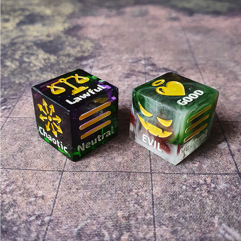 Par D6 de Alinhamento para RPG - Misto 1 - https://torrearcana ...