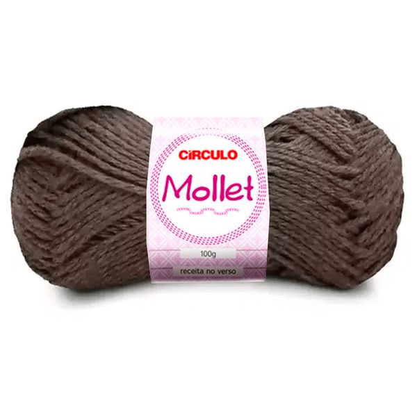 Lã Mollet 100g Círculo 200m Cor 7947 Granito - Sinha Moça