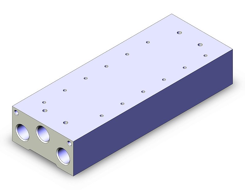 SMC VV5FS2-30-061-03 SUB-BASE MANIFOLD PARA 06 VALVULAS VFS 2000 COM ...