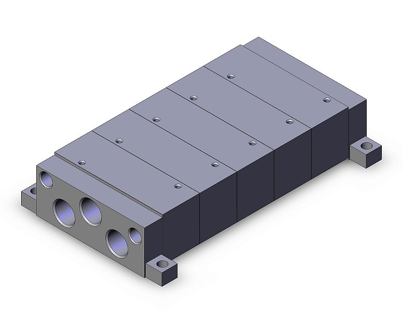 SMC VV5FS3-31-051-03 SUB-BASE MANIFOLD PARA 05 VALVULAS VFS 3000 COM ...