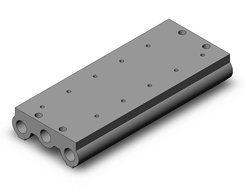 SMC VV5F5-20-051 SUB-BASE MANIFOLD PARA 5 VALVULAS SY 5000 COM VEDACAO ...