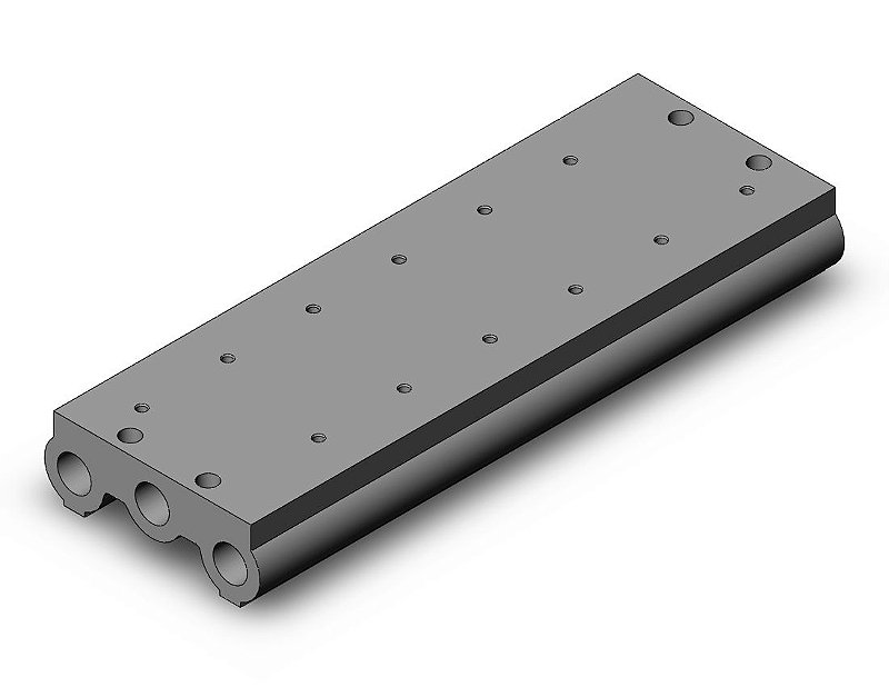 SMC VV5F5-20-061 SUB-BASE MANIFOLD PARA 6 VALVULAS SY 5000 COM VEDACAO ...