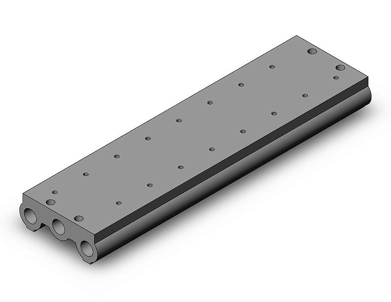 SMC VV5F5-20-081 SUB-BASE MANIFOLD PARA 8 VALVULAS SY 5000 COM VEDACAO ...