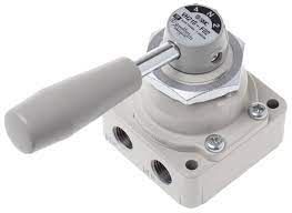 SMC VH210-02 VALVULA DIRECIONAL DE ALAVANCA ROTATIVA MANUAL 5/3 VIAS CENTRO FECHADO ROSCA DE 1/4 ...