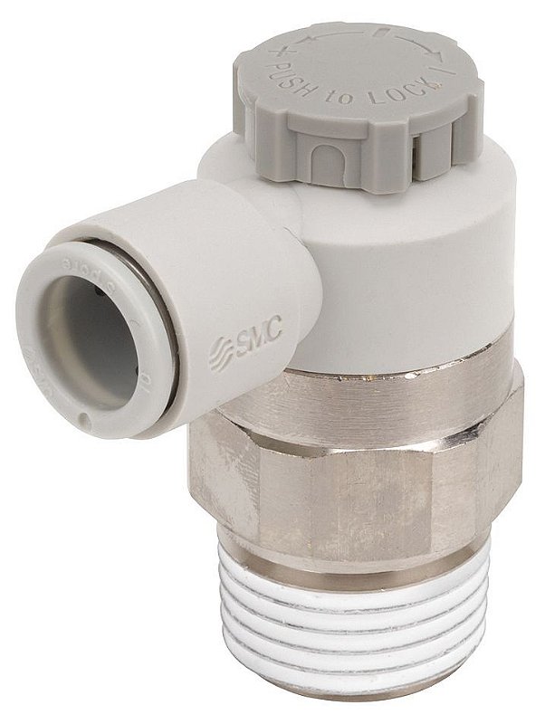 SMC AS4201F-04-12SA VALVULA REGULADORA DE FLUXO PARA CILINDRO PNEUMATICO ROSCA 1/2 TUBO 12 MM ...