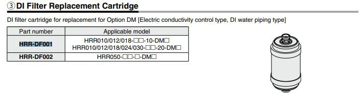 HRR-DF001 ELEMENTO FILTRANTE DE FILTRO PARA CHILLER SERIE HRR - TONA ...