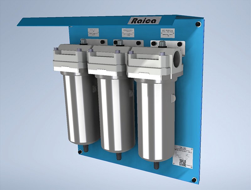 3AV-20 PLACA DE TRATAMENTO DE AR COM 3 FILTROS ROSCA 2" NCM : 8481100 ...