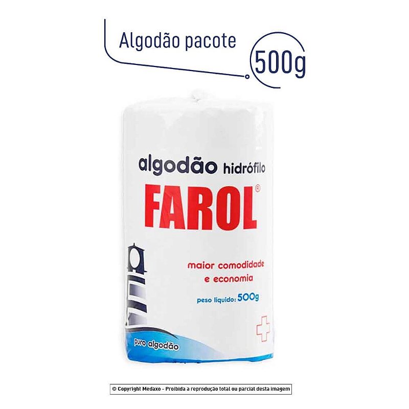 Algodão Pacote 500 GR - Medaxo