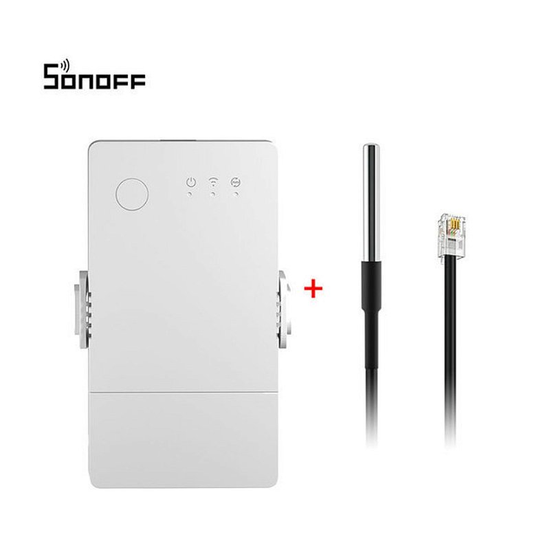 Sonoff Th R3 20a Thr320 + Sensor De Temperatura Prova D'agua WTS01 ...