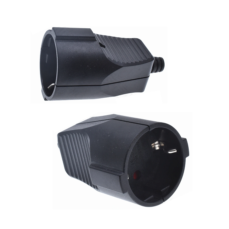 Plug Tomada Fêmea Padrão Europeu Alemão 16a Alta Qualidade - Luminolândia