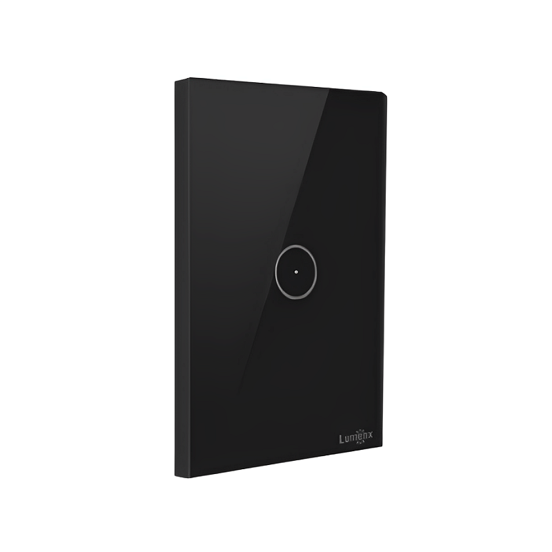 Interruptor Simples 1 Botão Touch Tok Glass Lumenx 4x2 - Luminolândia