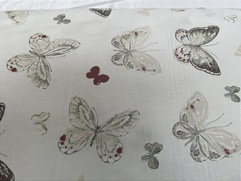Percal Estampado Borboletas 200 fios 100% Algodão 2,50 m de Largura ...