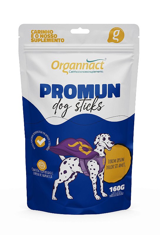 Suplemento Organnact Promun Dog Sticks para Cães 160g - Pet Here