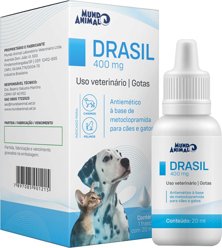 Antiemético Mundo Animal Drasil 20ml - Pet Here