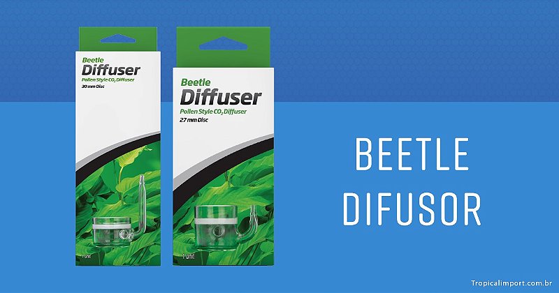Difusor de CO2 Beetle Diffuser Seachem Modelo Glass Beetle Diffuser – Pollen 30mm | aquário de ...