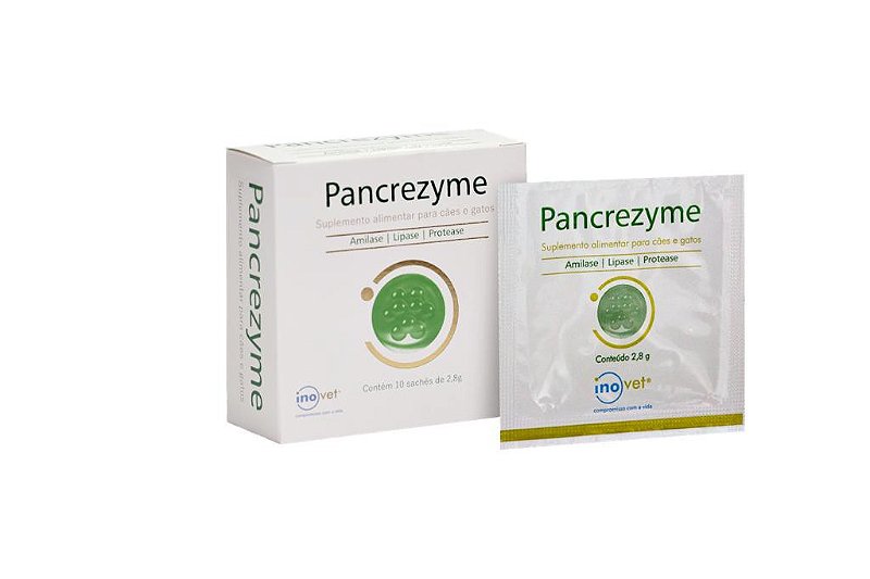 Suplemento Inovet Pancrezyme 10 Sachês de 2,8g - Pet Here