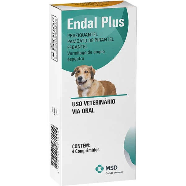 Endoparasiticida MSD Endal Plus 660mg 04 Comprimidos - Pet Here
